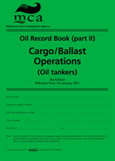 Oil Record Book Part II - GMC Maritime Academy & Training Center