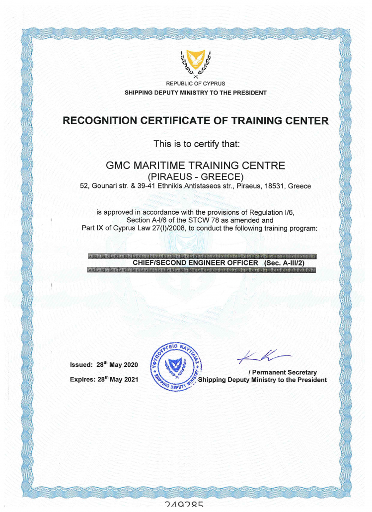 Accreditations - GMC Maritime Academy & Training Center
